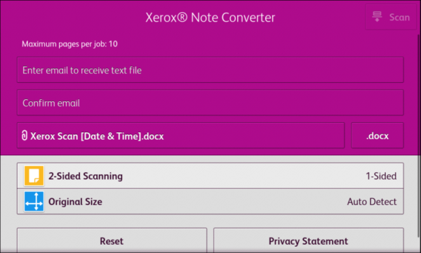 Xerox Note Converter - Adrastea